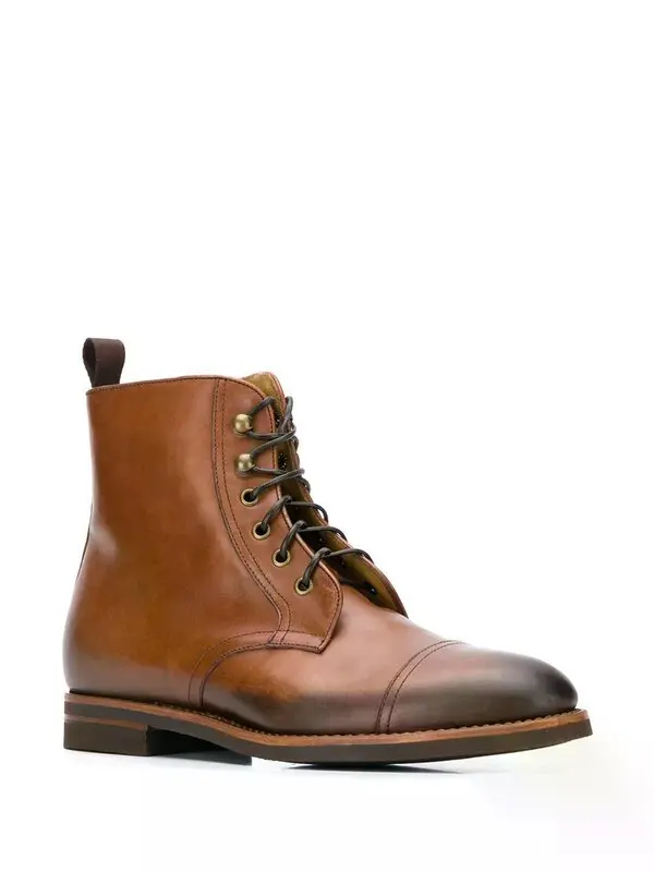 SCAROSSO Paolo Caramello Lace-up Boots
