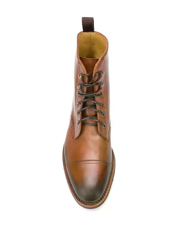 SCAROSSO Paolo Caramello Lace-up Boots