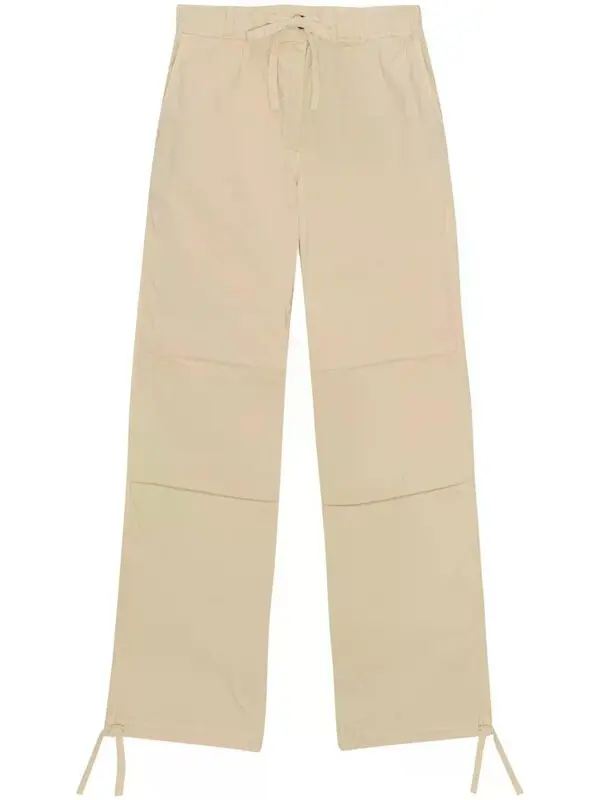 GANNI Drawstring Straight-leg Trousers