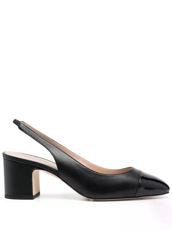 SCAROSSO 65mm Leather Slingback Pumps