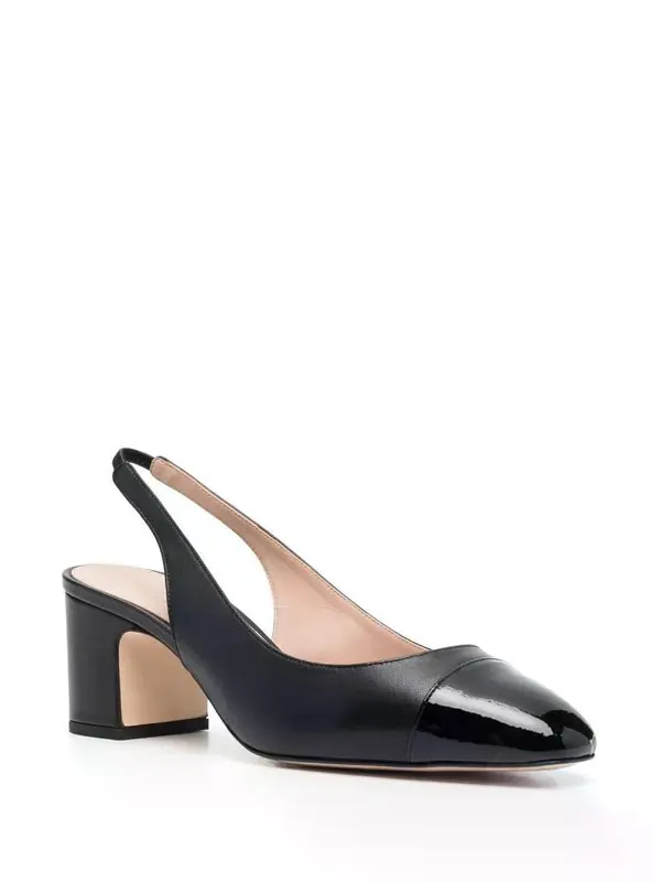 SCAROSSO 65mm Leather Slingback Pumps