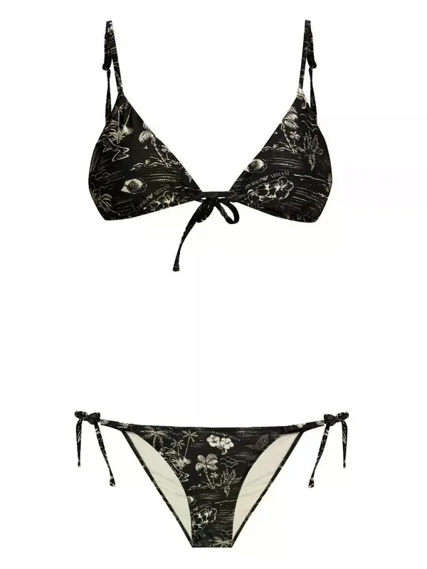Emporio Armani Two-piece Swimsuit - Black