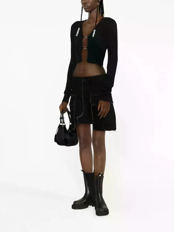 Heron Preston Rebuilt Denim Cargo Skirt