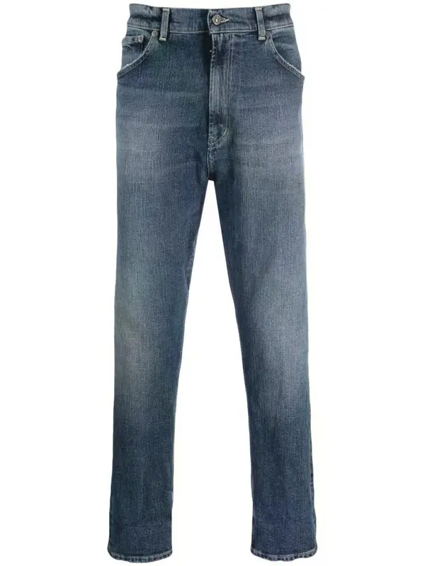 DONDUP Logo-patch Straight-leg Jeans