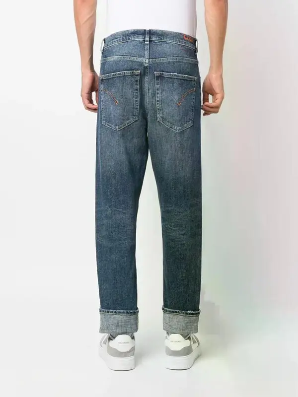 DONDUP Logo-patch Straight-leg Jeans