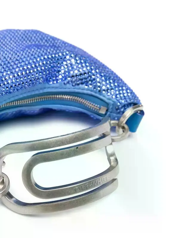 Off-White Sequinned Mini Bag - Blue