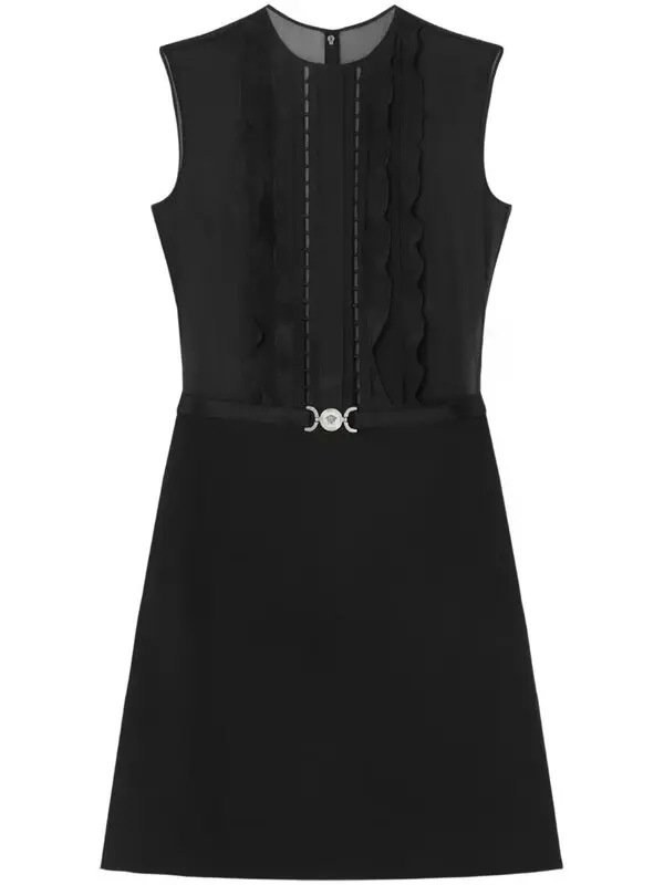 Versace A-line Silk Georgette Mini Dress