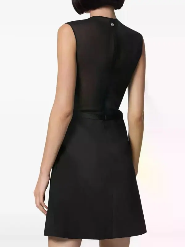 Versace A-line Silk Georgette Mini Dress