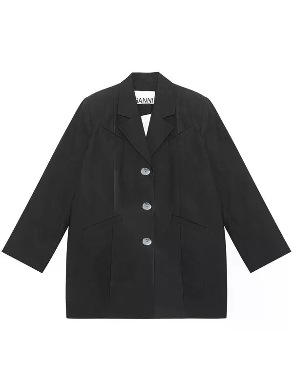 GANNI Suiting Cotton Blazer