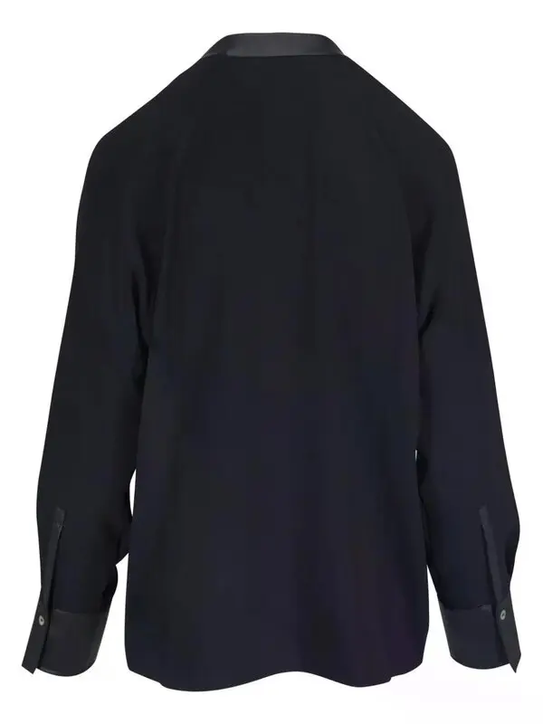 Vince Satin-trim Blouse