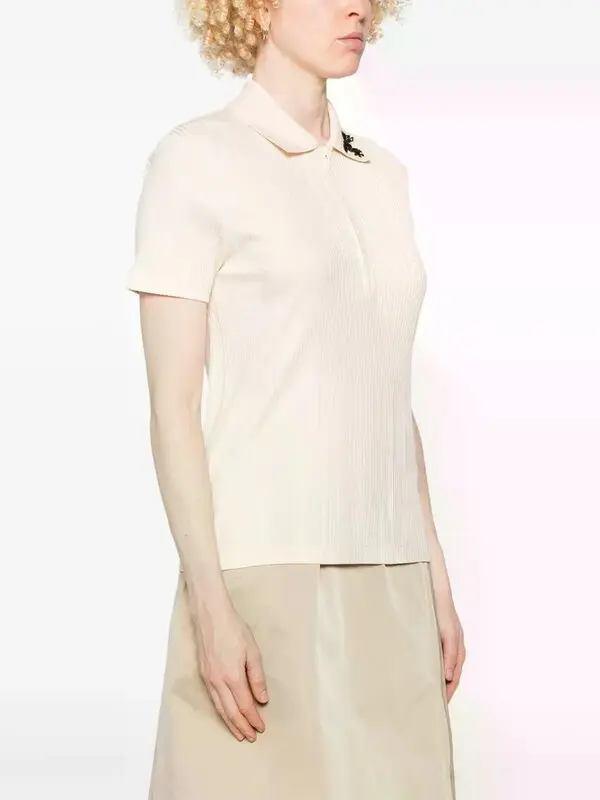 Moncler Beaded Polo Top