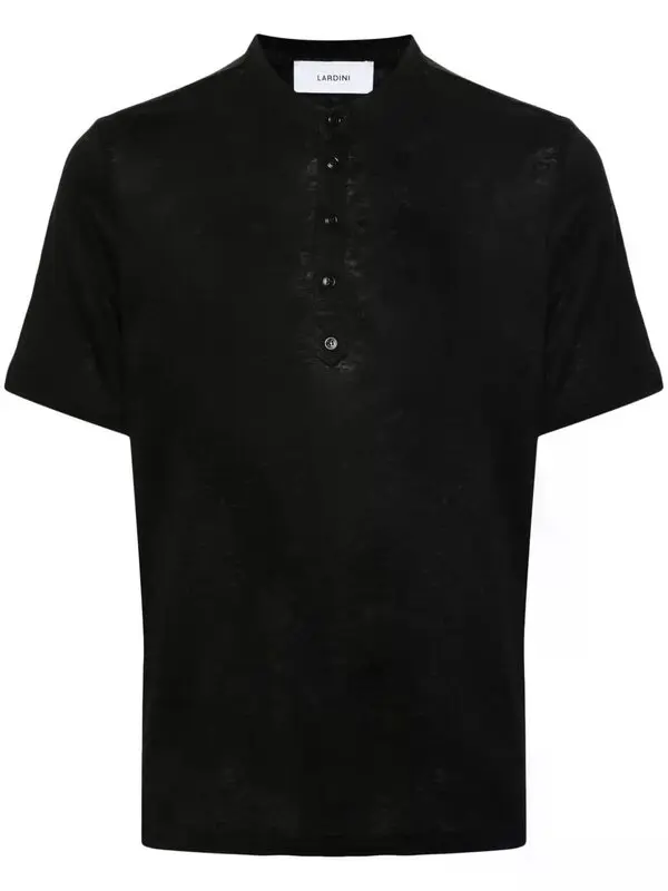LARDINI Fine-knit Slub T-shirt
