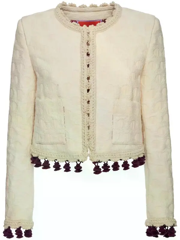 La DoubleJ Bijoux Embroidered Cropped Jacket