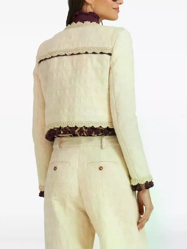 La DoubleJ Bijoux Embroidered Cropped Jacket