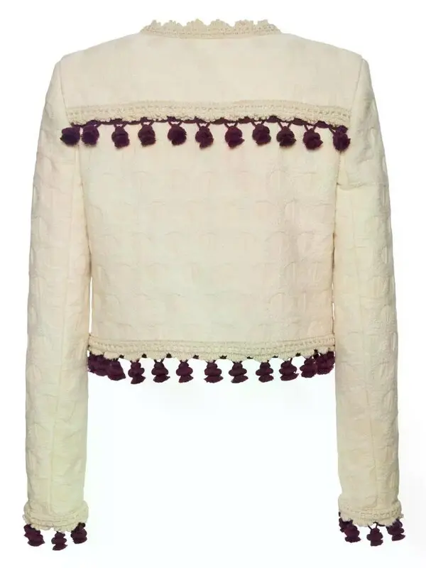 La DoubleJ Bijoux Embroidered Cropped Jacket