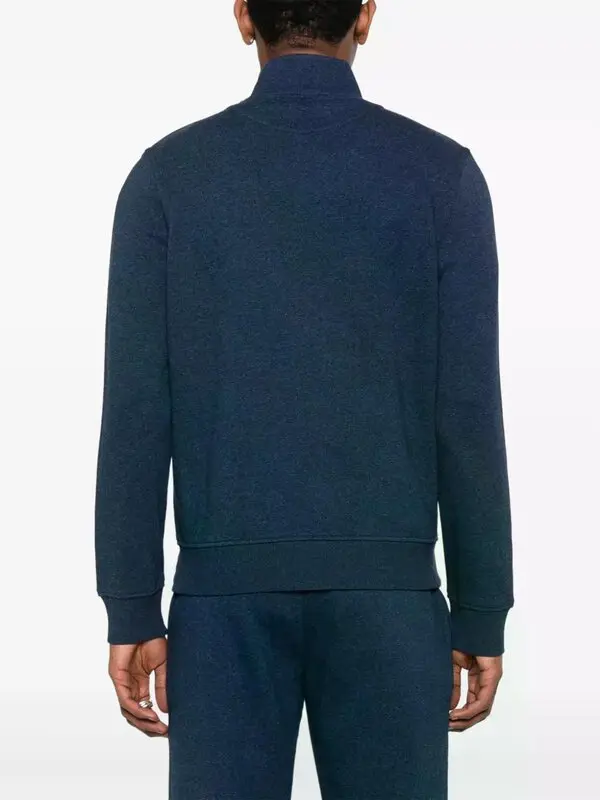 Canali Mélange-effect Sweatshirt - Blue