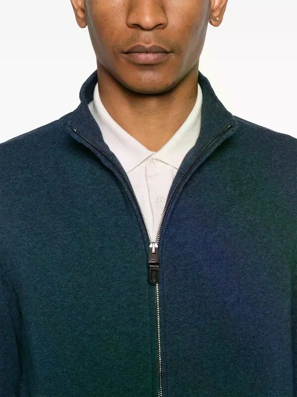 Canali Mélange-effect Sweatshirt - Blue