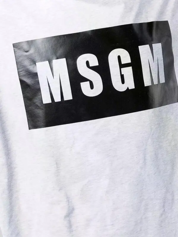 MSGM Logo-print Cotton T-shirt