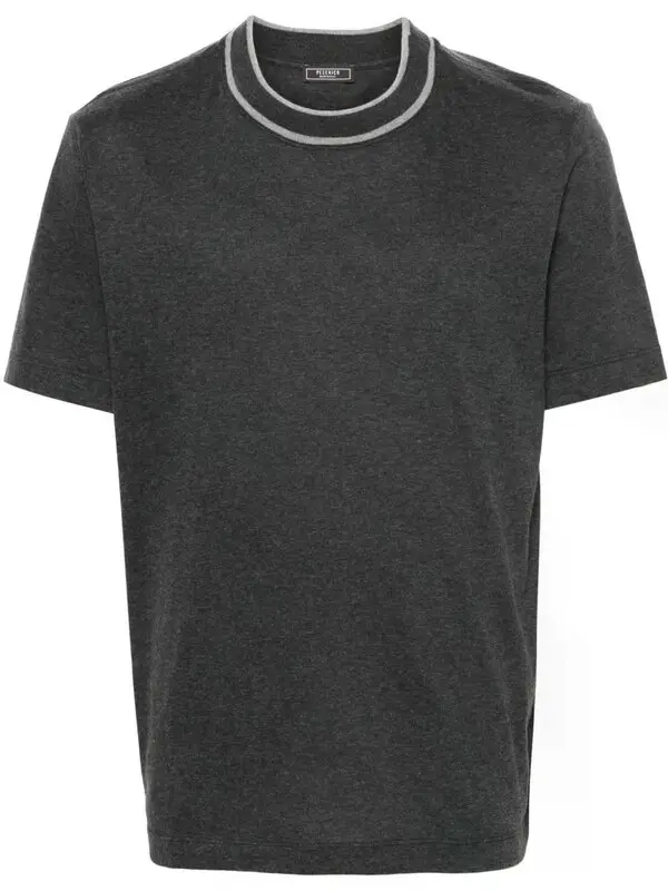 Peserico Contrasting-collar T-shirt