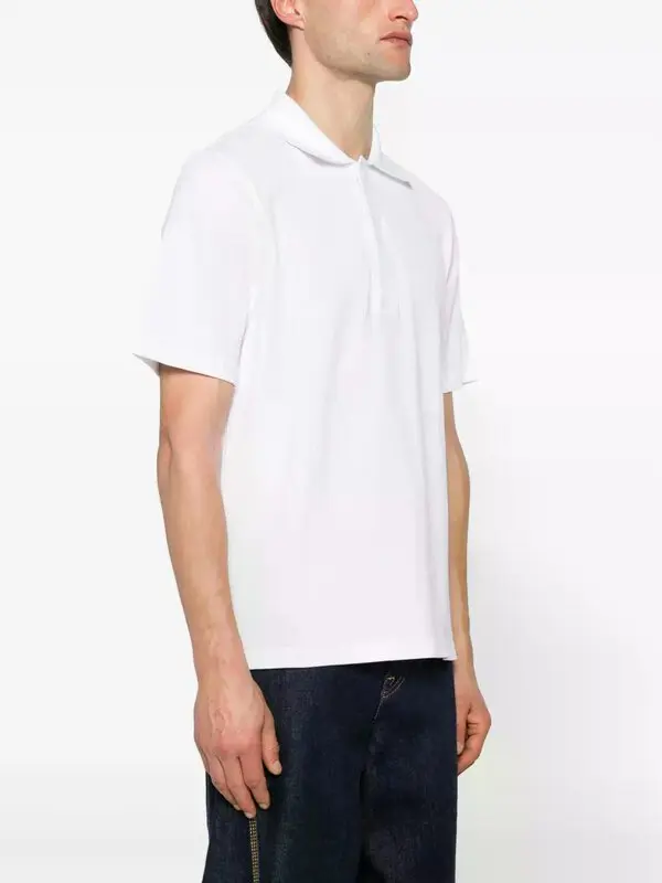 LANVIN Logo-embroidered Piqué Polo Shirt
