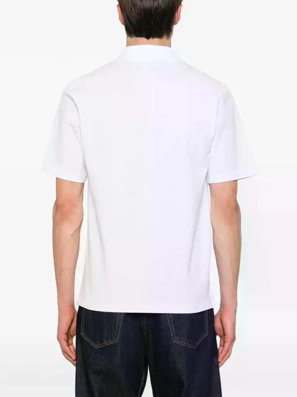 LANVIN Logo-embroidered Piqué Polo Shirt