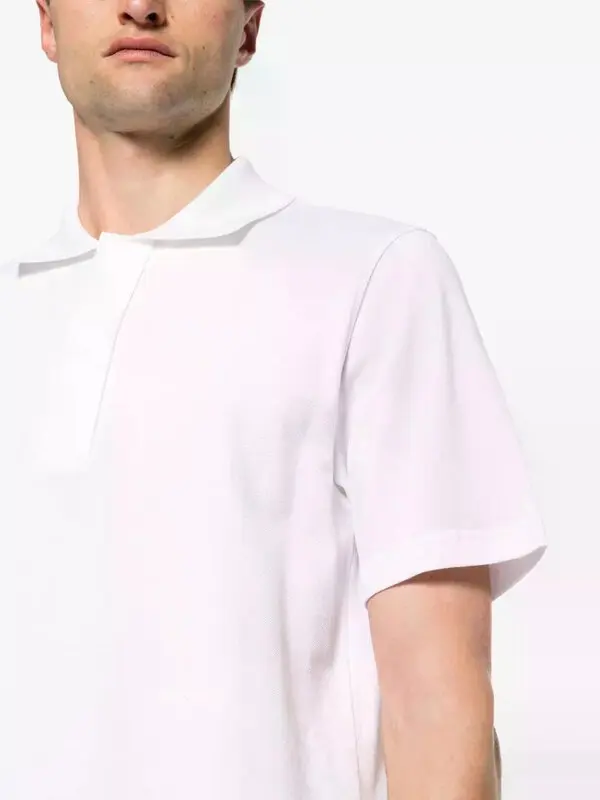 LANVIN Logo-embroidered Piqué Polo Shirt