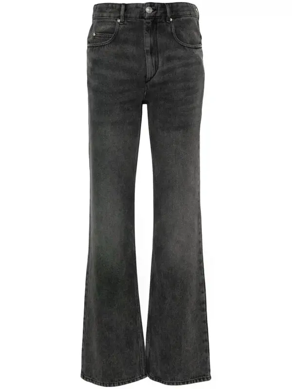 Isabel Marant Étoile Belvira High-rise Bootcut Jeans - Grey