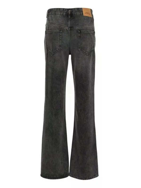 Isabel Marant Étoile Belvira High-rise Bootcut Jeans - Grey