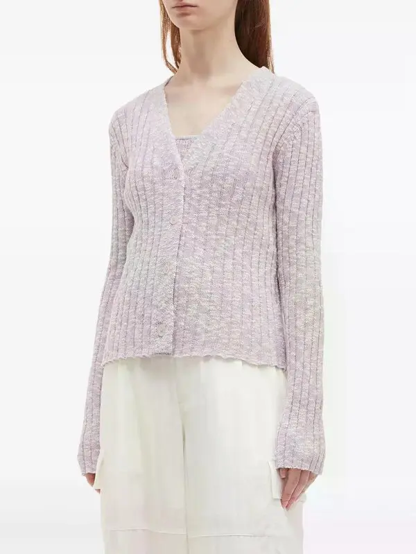 B+AB Ribbed Cardigan - Pink