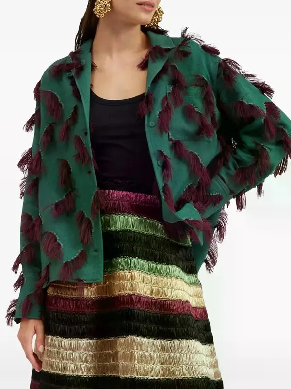 La DoubleJ Milano Feather Embellished Jacket