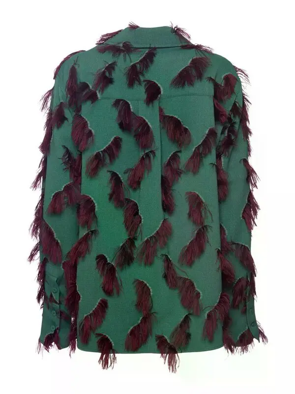 La DoubleJ Milano Feather Embellished Jacket