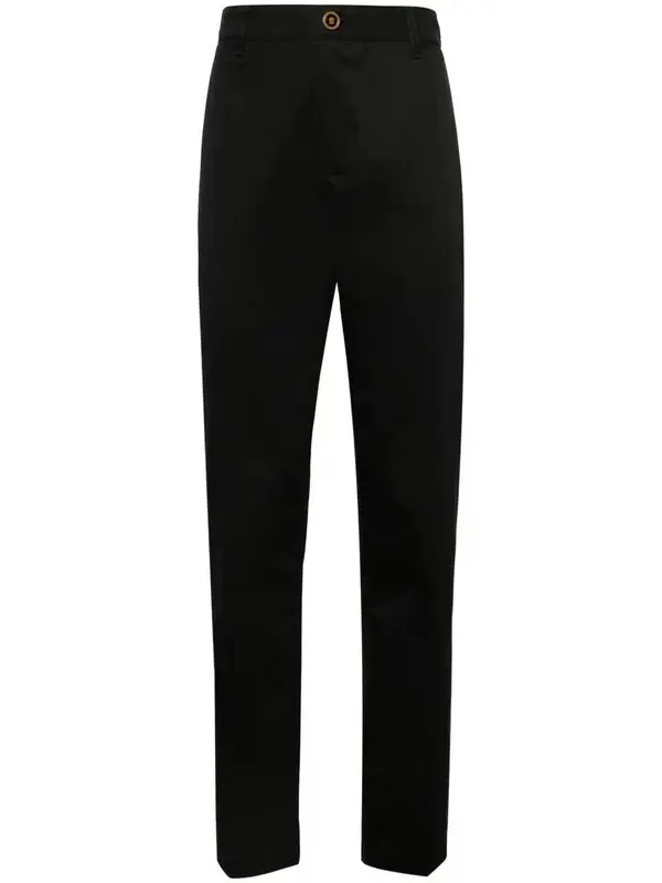 Versace Medusa Biggie Mid-rise Straight-leg Trousers - Black