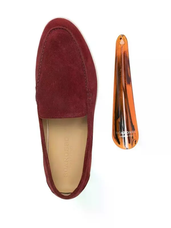SCAROSSO Ludovica Flat Loafers - Red