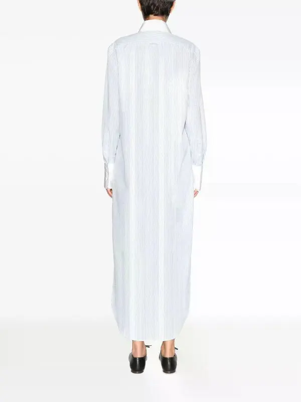 Thom Browne Striped Cotton Shirt Dress