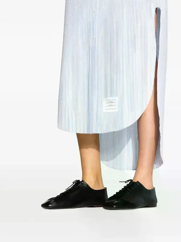 Thom Browne Striped Cotton Shirt Dress