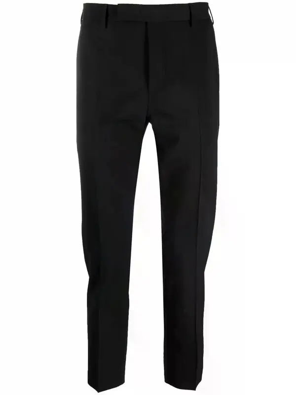 PT TORINO Stretch-virgin Wool Slim-fit Trousers - Black