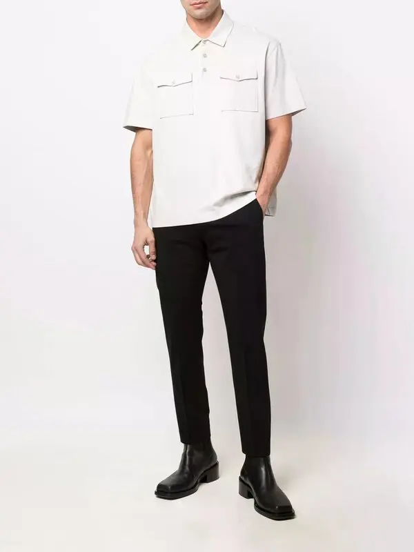 PT TORINO Stretch-virgin Wool Slim-fit Trousers - Black