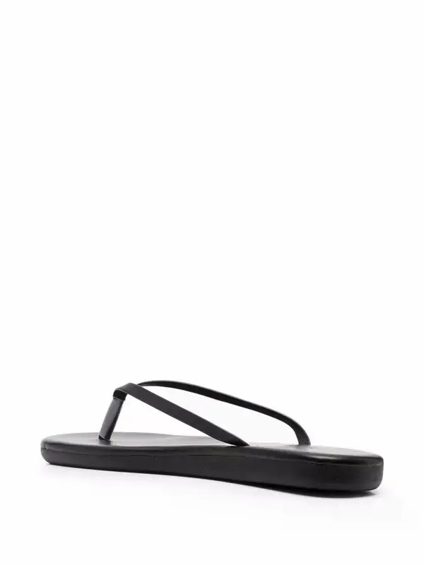 ANCIENT GREEK SANDALS Saionara Leather Flip Flops - Black