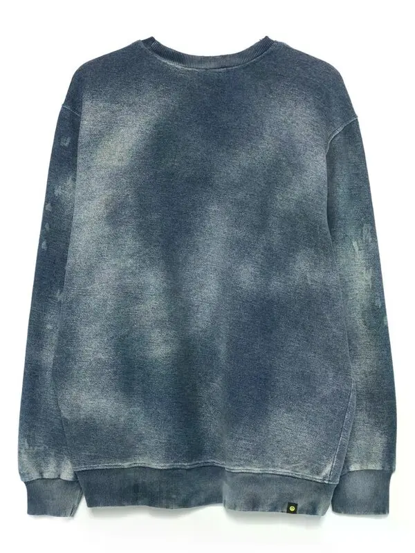 BARROW Washed Denim Sweatshirt