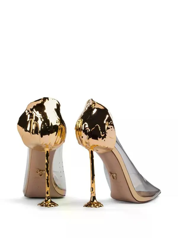 LE SILLA 120mm Anthea Pumps - Gold