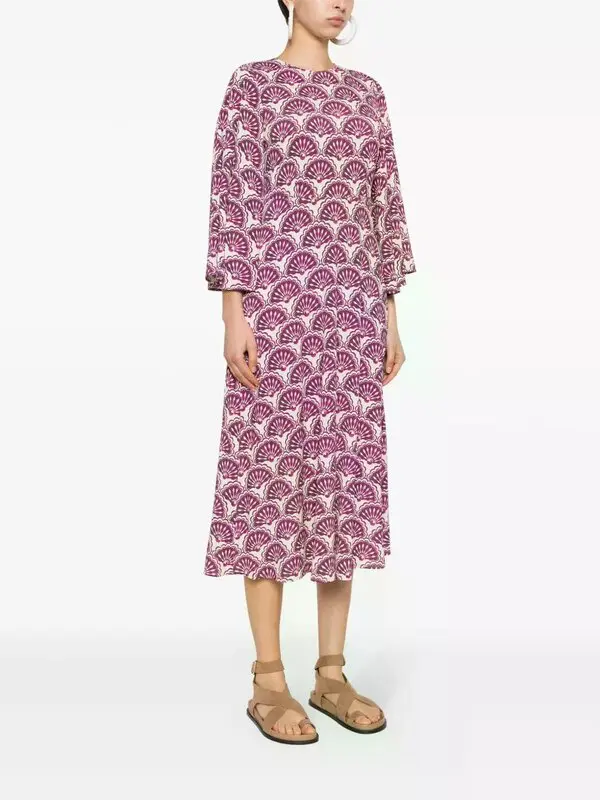 La DoubleJ Sorella Midi Dress - Purple