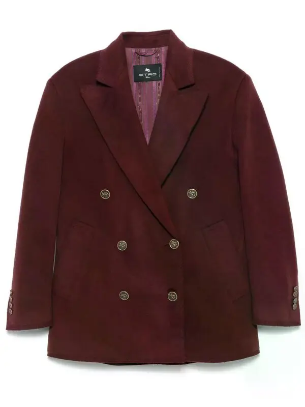 Etro Double-breasted Wool-cashmere Coat