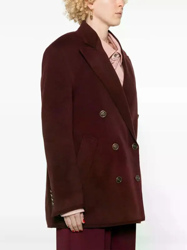 Etro Double-breasted Wool-cashmere Coat