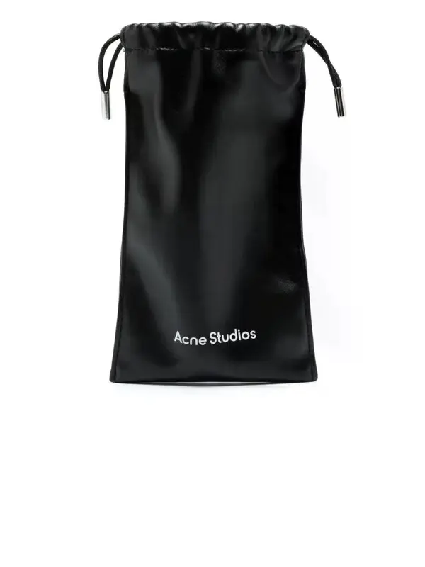 Acne Studios Logo-charm Shield-frame Sunglasses