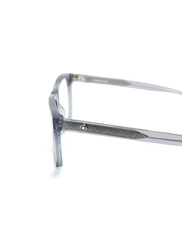 Montblanc Rectangle-frame Glasses - Grey