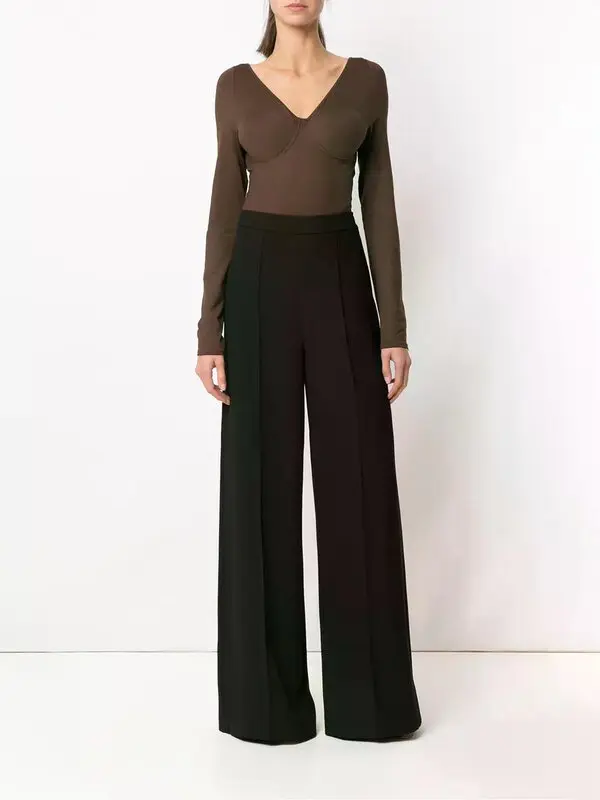 AMIR SLAMA Long Sleeved Bodysuit - Brown