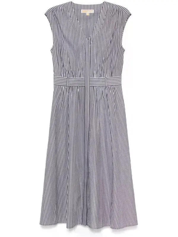Michael Kors Striped Midi Dress