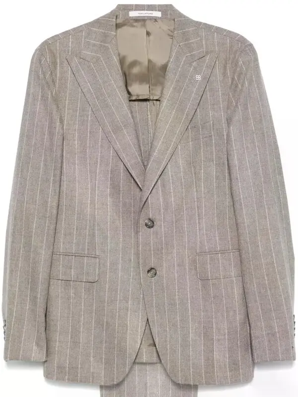 Tagliatore Pinstriped Suit - Grey