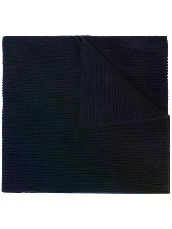 Cashmere In Love Bondi Ribbed Scarf - Blue