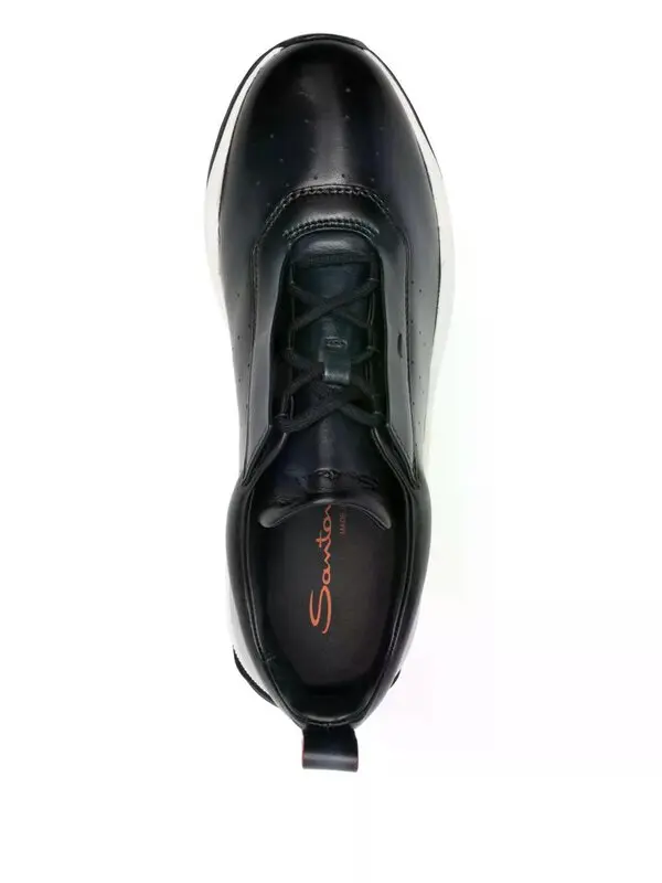 Santoni Leather Sneakers